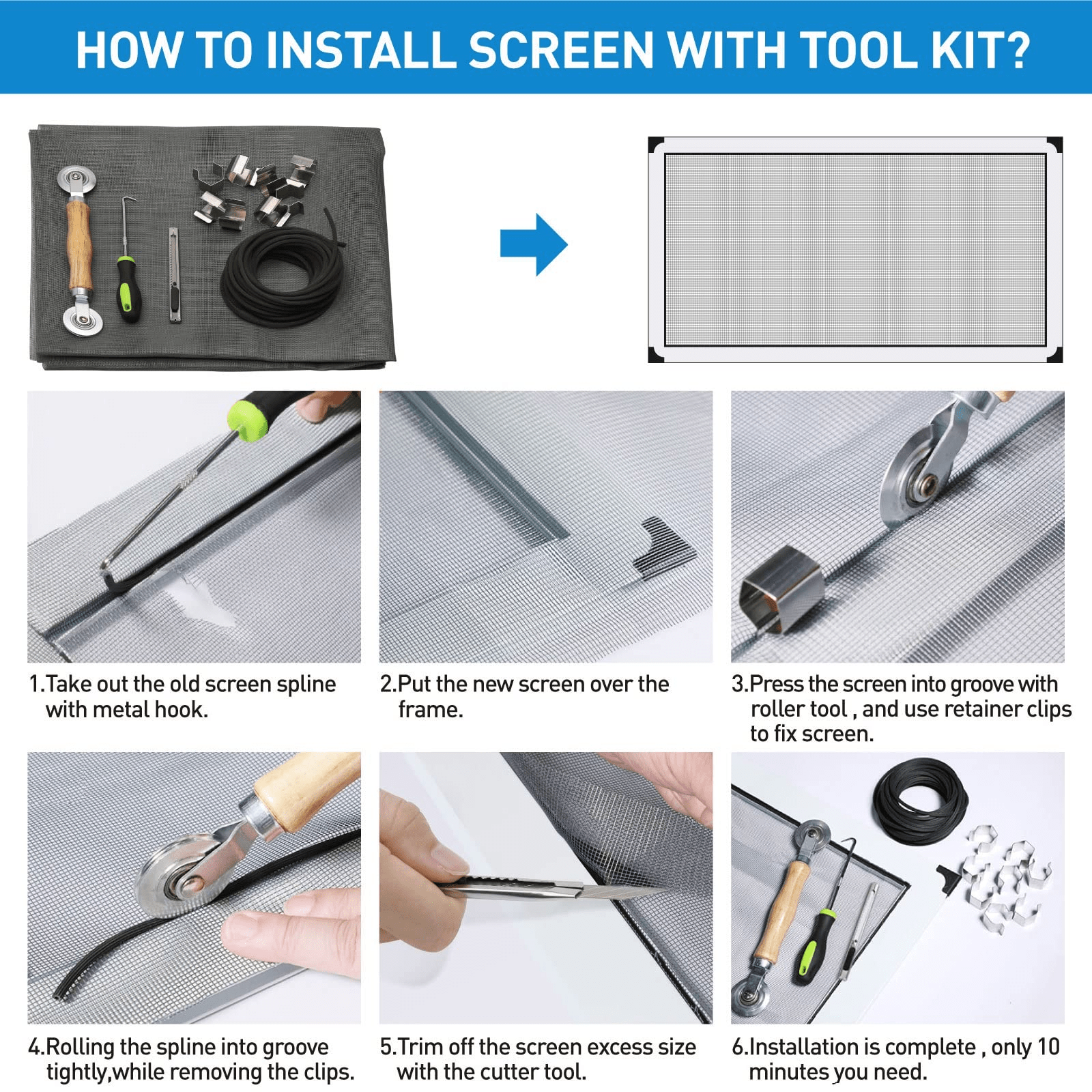 How To Replace A Window Screen In 10 Minutes - nqfiberglassmesh